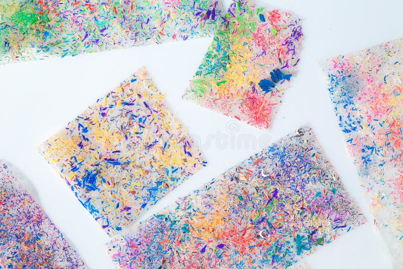 Group of Colored Broken Pencil Lead, Stock Image - Image of space, dust ...