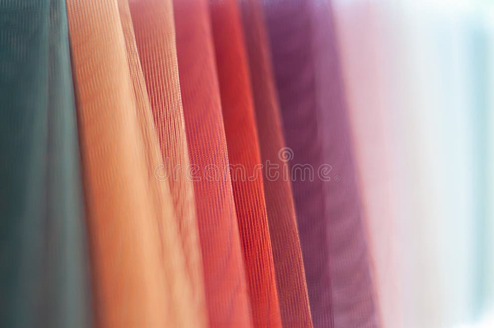 A Group of Colored Gauze Fabric. Stock Photo - Image of colour ...