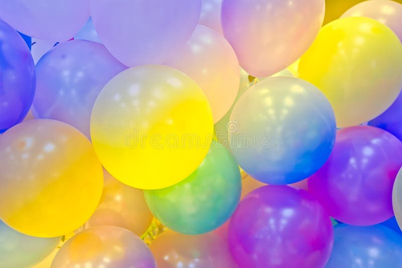 Group of colorful balloons stock photo. Image of advertisement - 47149736