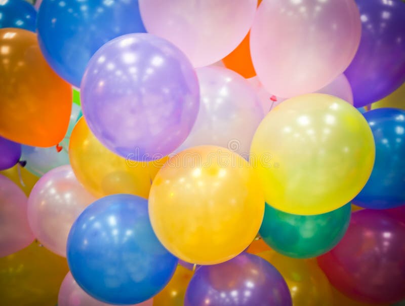 Group of colorful balloons stock image. Image of bubble - 47149759