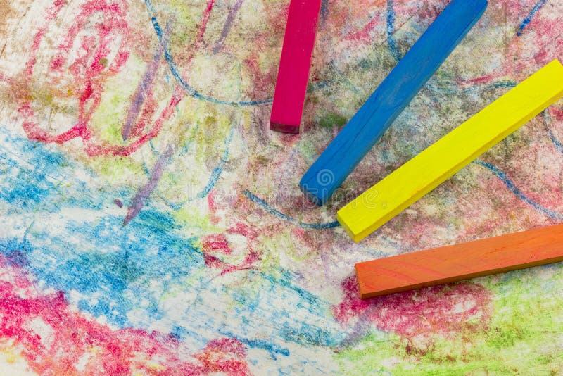 Group colorful chalk stock photo. Image of group, crayons - 82786412