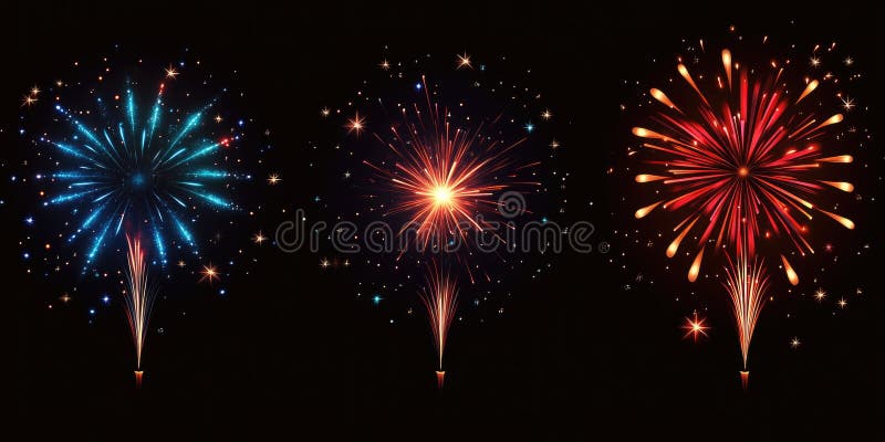 Night Sky Fireworks Display Stock Image - Image of festival ...