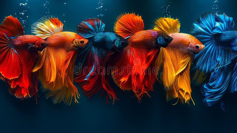 A Group of Colorful Fish in an Aquarium Stock Image - Image of ...