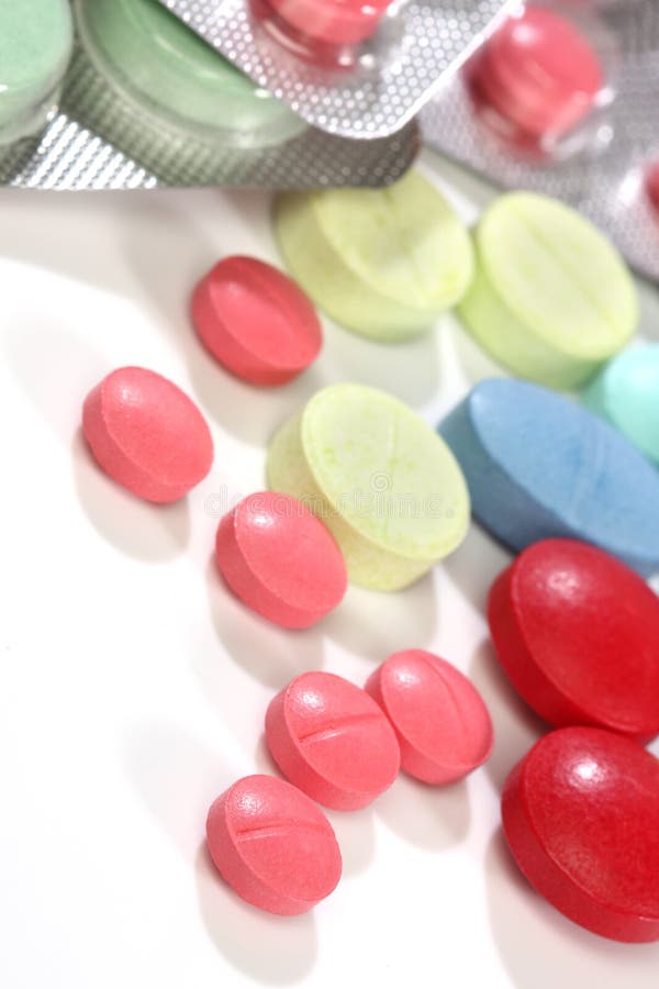 Group of Colorful Medicine Pills Stock Photo - Image of narcotic ...