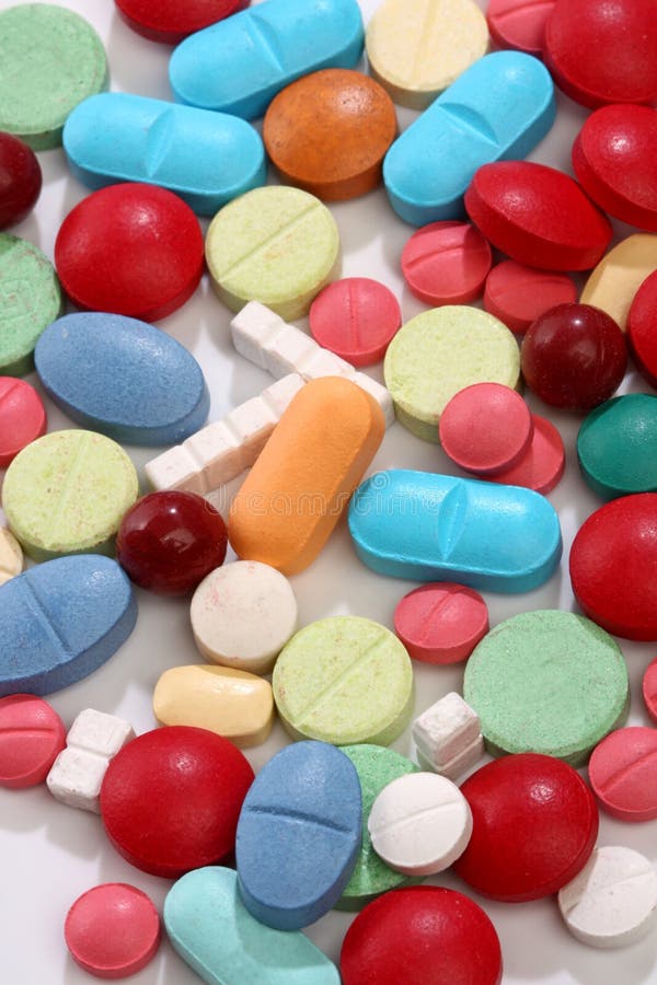 Group of Colorful Medicine Pills Stock Image - Image of colorful, drugs ...