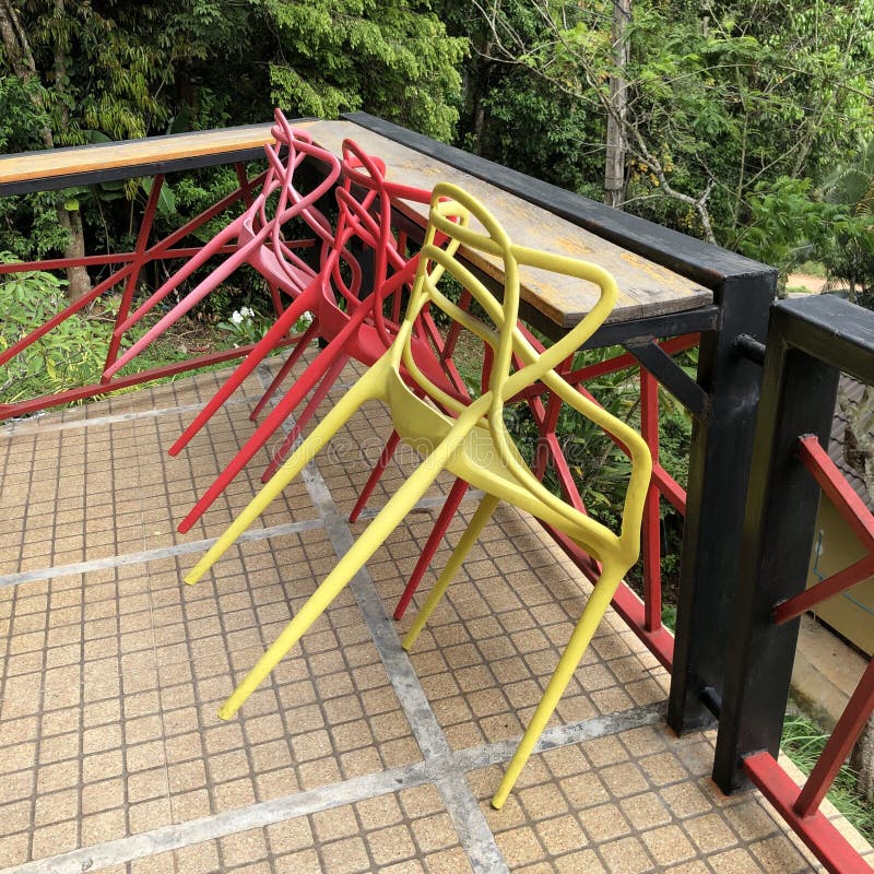 Group of Colorful Outdoor Chairs Stock Image - Image of bench, daylight ... Group of Colorful Outdoor Chairs Stock Image - Image of bench, daylight ...