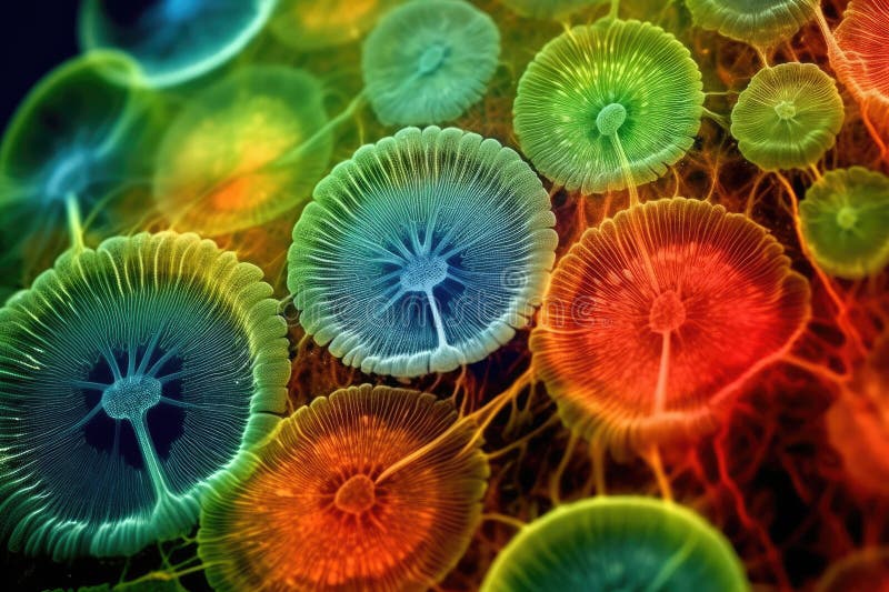 A Group of Colorful Round Objects Stock Illustration - Illustration of ...