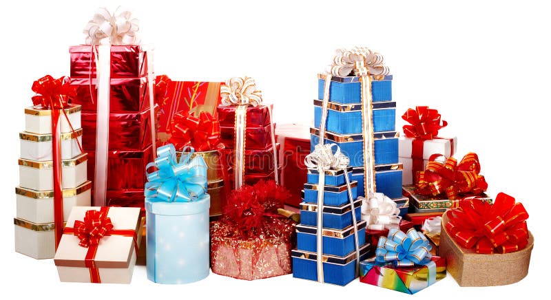 Colour gift boxes stock image. Image of giving, objects - 12841521