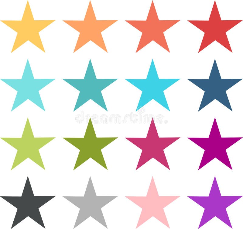 Coloured Star Pattern stock vector. Illustration of grey - 27371568