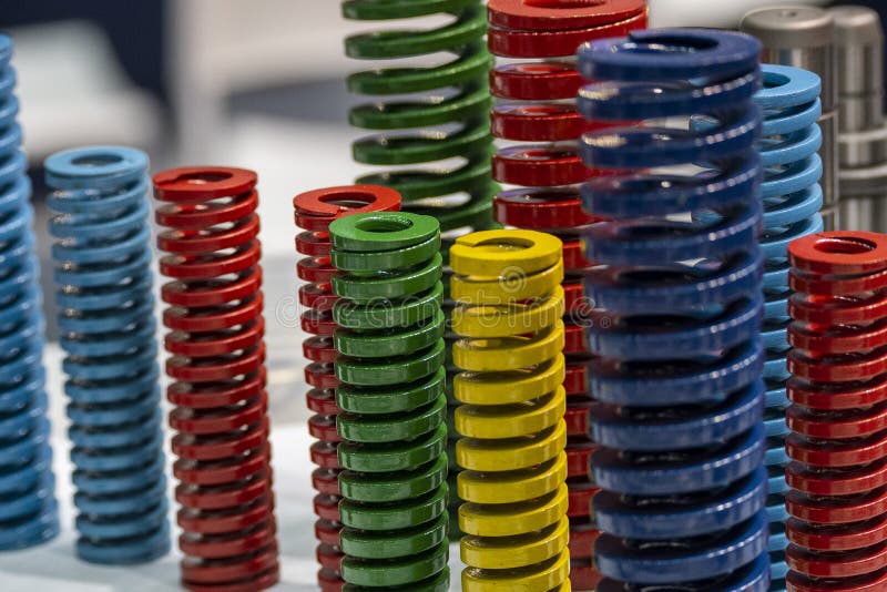 The Group of Compression Coil Spring for Mold and Die Industry Stock ...