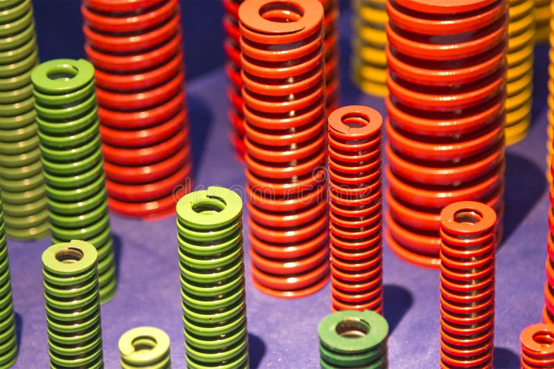 The Group of Compression Wire Spring for Mold and Die Industry Stock ...