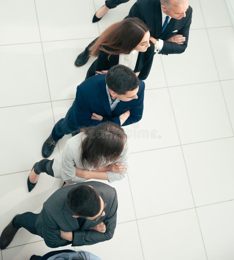 Group of Confident Business People Standing in a Row Stock Image ...