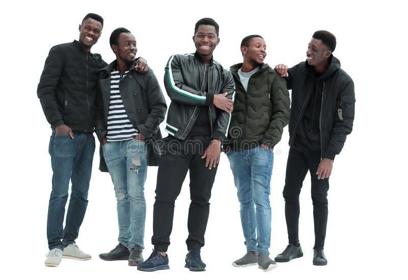 Multi-ethnic Group of Happy Guys Showing Thumbs Up Stock Photo - Image ...