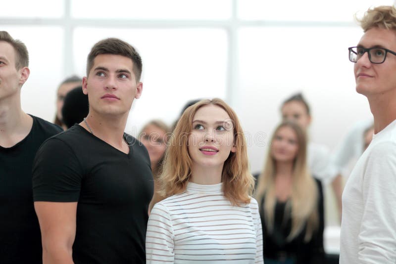 Group of Confident Young Men Standing Together Stock Image - Image of ...
