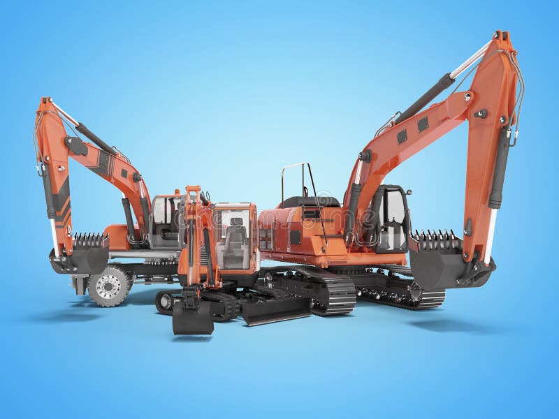 Blue Digger Machinery Stock Illustrations – 523 Blue Digger Machinery ...