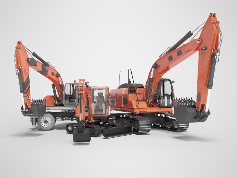 Gray Excavator Stock Illustrations – 434 Gray Excavator Stock ...