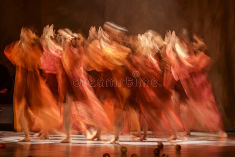 Group of Contemporary Dancers Performing on Stage Editorial Image ...