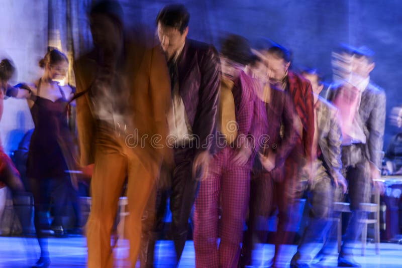 Group of Contemporary Dancers Performing on Stage Editorial Image ...