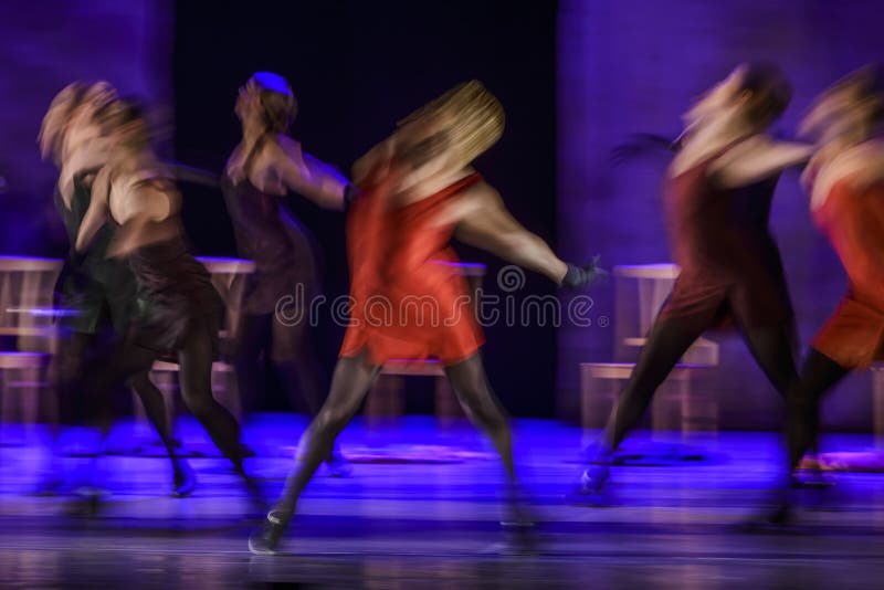 Group of Contemporary Dancers Performing on Stage Editorial Photo ...