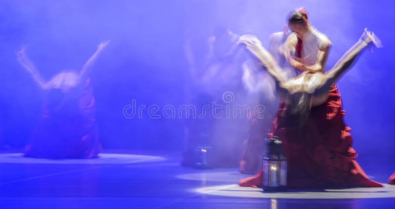 Group of Contemporary Dancers Performing on Stage Editorial Image ...