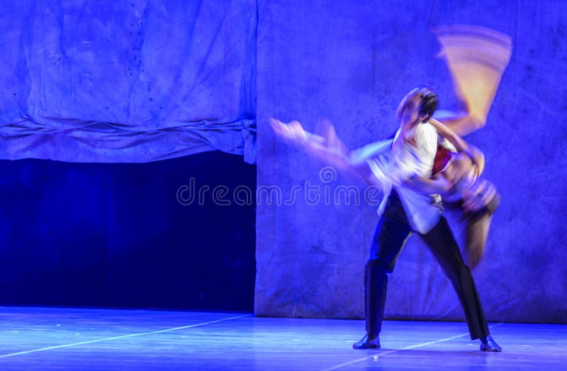Group of Contemporary Dancers Performing on Stage Editorial Stock Image ...