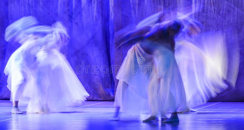 Group of Contemporary Dancers Performing on Stage Editorial Photo ...