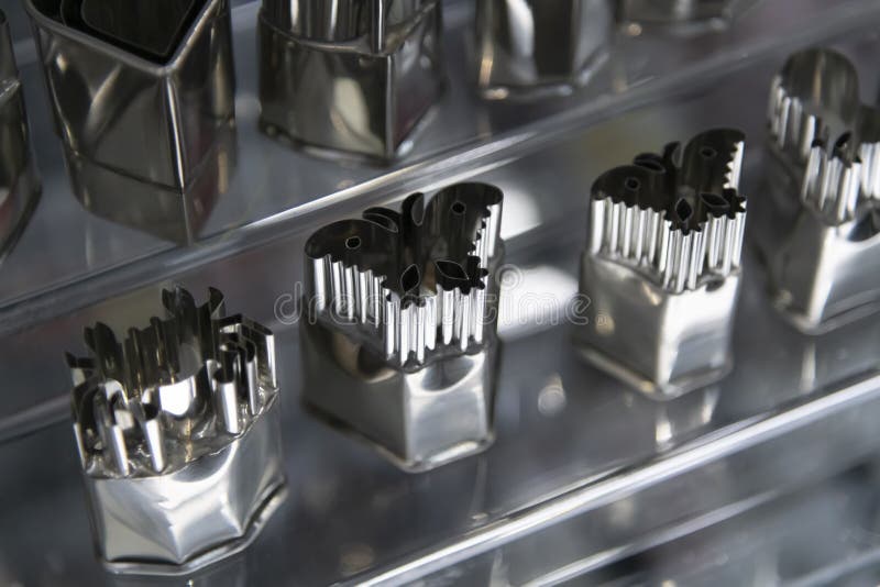 Group of cookie cutters stock image. Image of food, bake - 221237643