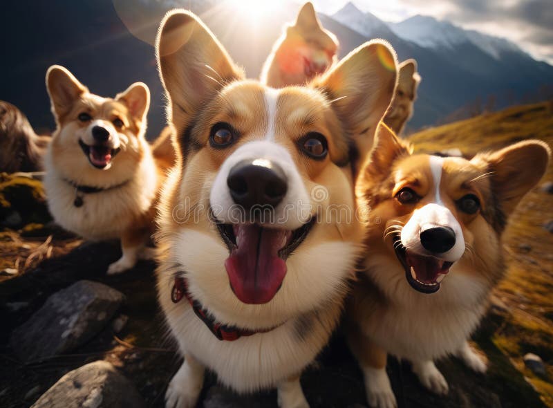 A group of corgi stock image. Image of pembroke, purebred - 290934823