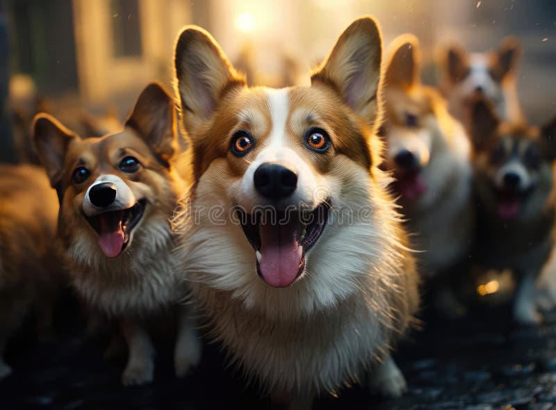 A group of corgi stock image. Image of breed, purebred - 290934999