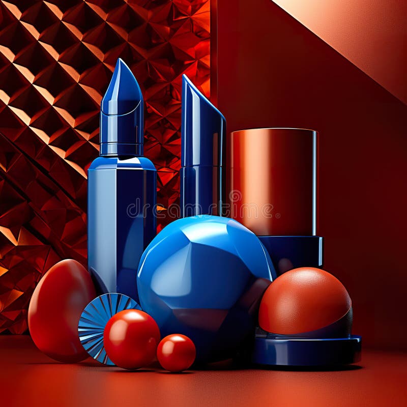 A Group of Cosmetics Items Sitting on Top of a Table. Generative AI ...