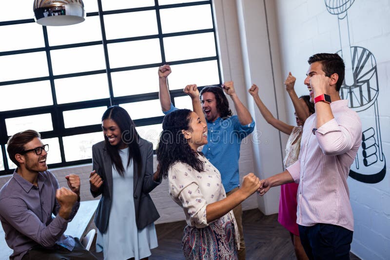Coworkers Smiling and Posing Stock Image - Image of computer, screen ...