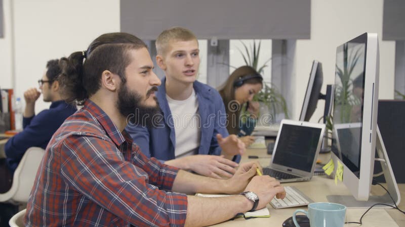 Creative People Sharing Theirs Ideas Stock Video - Video of business ...