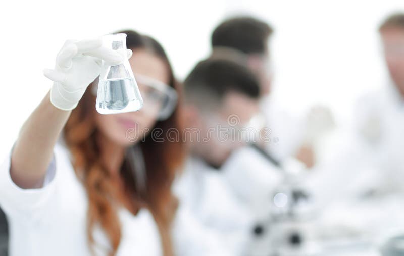 Group of Creative Scientists Working in a Laboratory. Stock Image ...