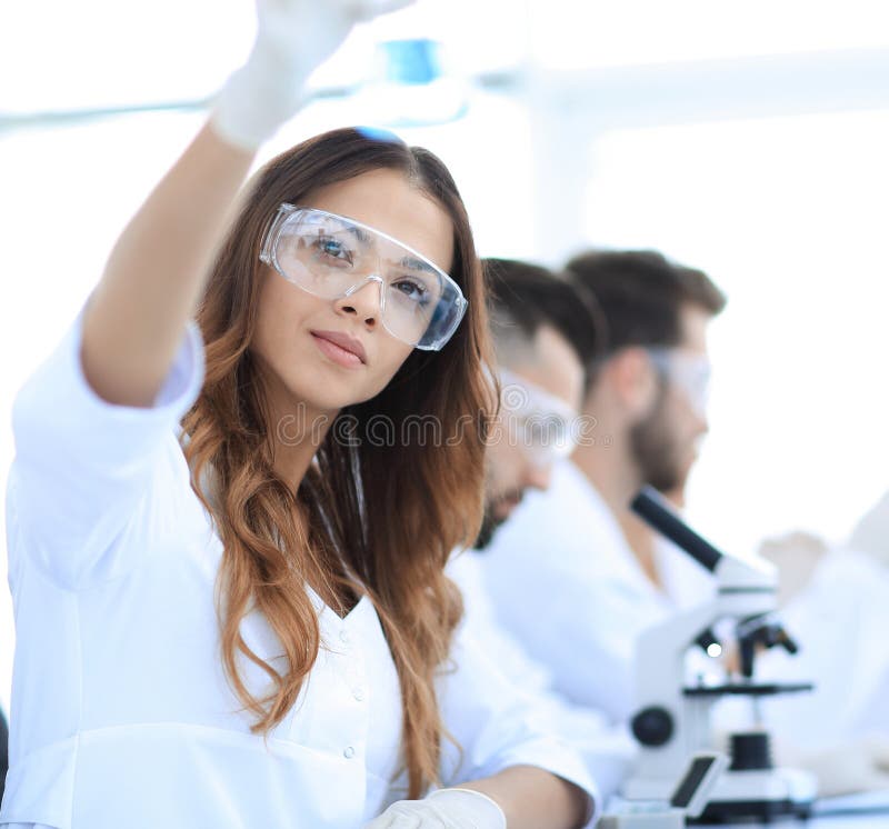 Group of Creative Scientists Working in a Laboratory. Stock Image ... Group of Creative Scientists Working in a Laboratory. Stock Image ...