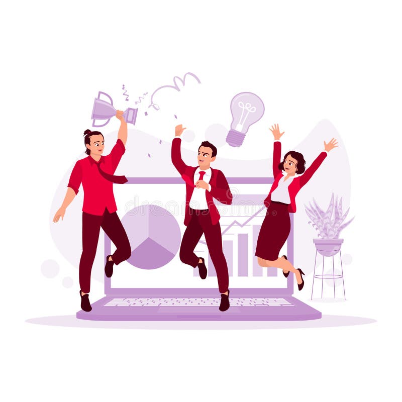 The Group of Creative Young People Jumping and Having Fun, Celebrating ...