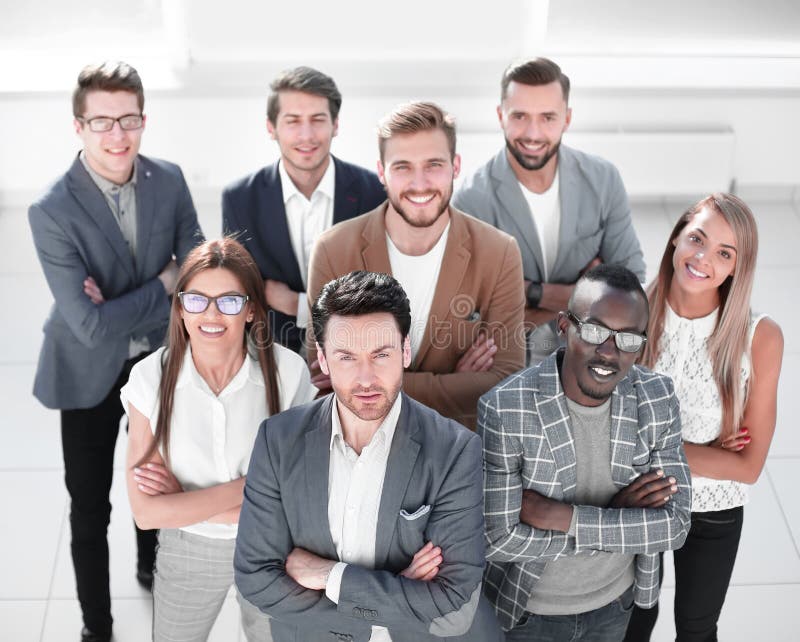 Group of Creative Young People Looking at the Camera Stock Photo ...