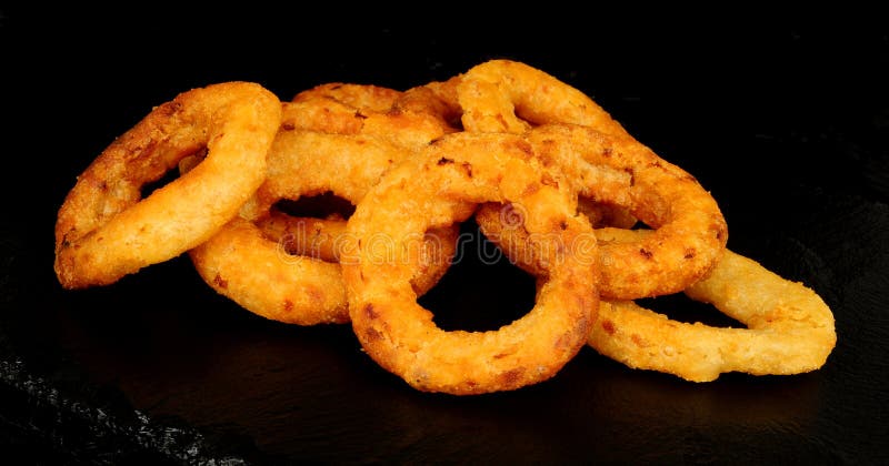 Battered Fried Onion Rings stock image. Image of cook - 283913257