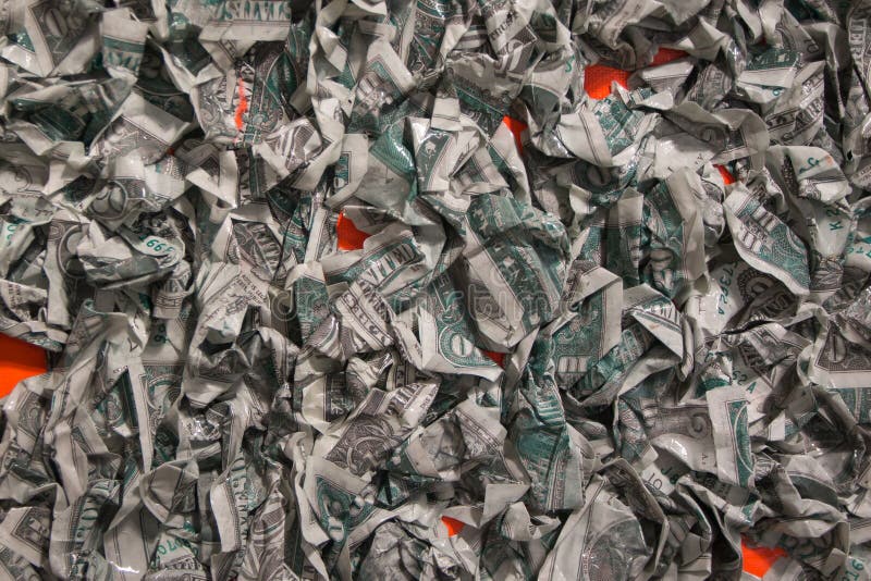 Crinkled Dollar stock photo. Image of breakdown, crinkly - 6690328