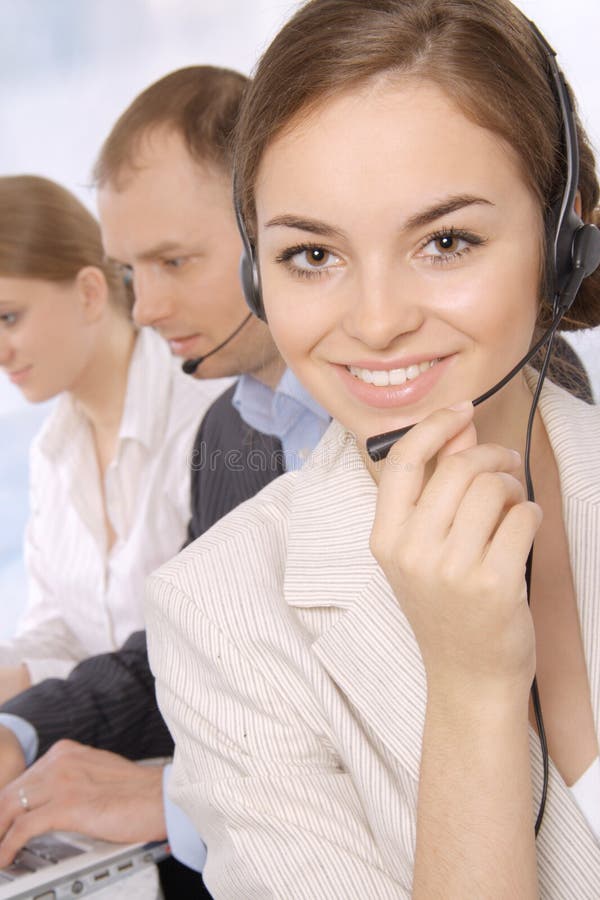 Group of Customer Service Representativ Stock Photo - Image of business ...