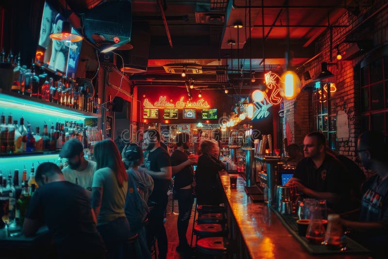 Socializing Bar Stock Illustrations – 3,108 Socializing Bar Stock ...