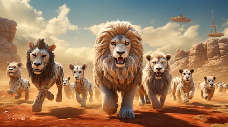 Group of Cute Animals Playing Together Stock Illustration ...