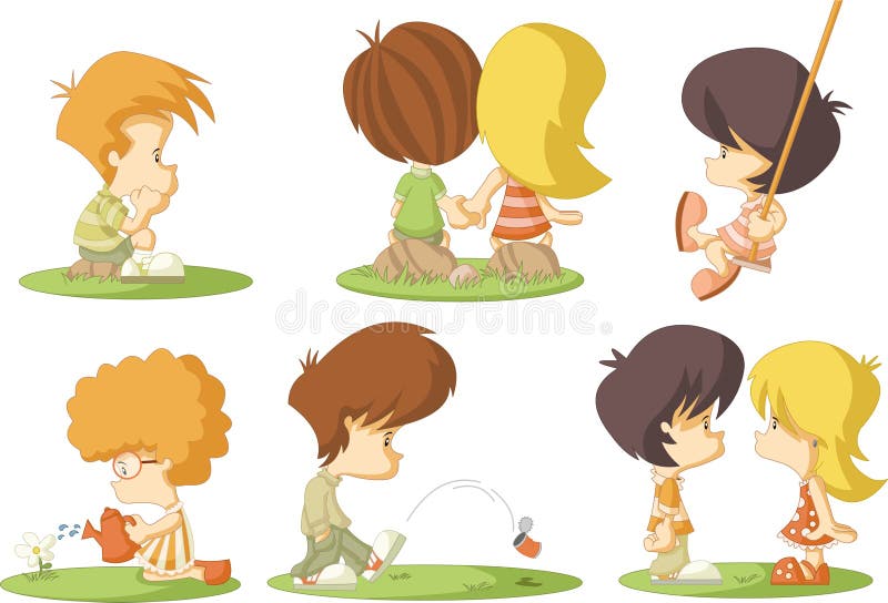 Cartoon kids stock vector. Illustration of childhood - 29780741