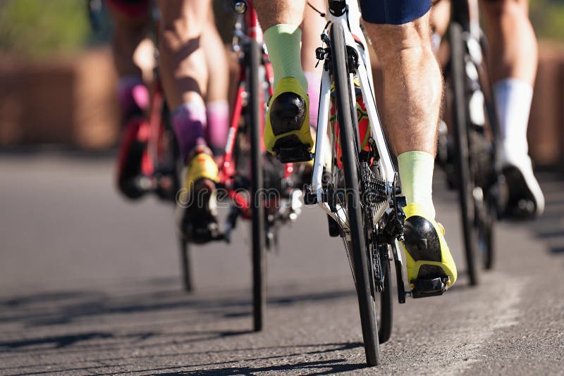 Group of Cyclist at Professional Race, Cyclists in a Road Race Stage ...