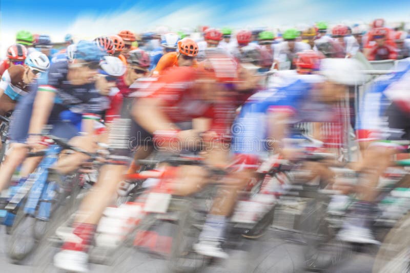 Group of Cyclist during a Race Editorial Photography - Image of fitness ...