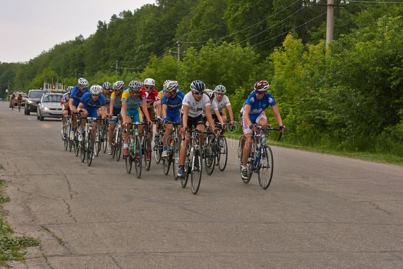 Group of Cyclists during the Race. Editorial Photo - Image of effort ...