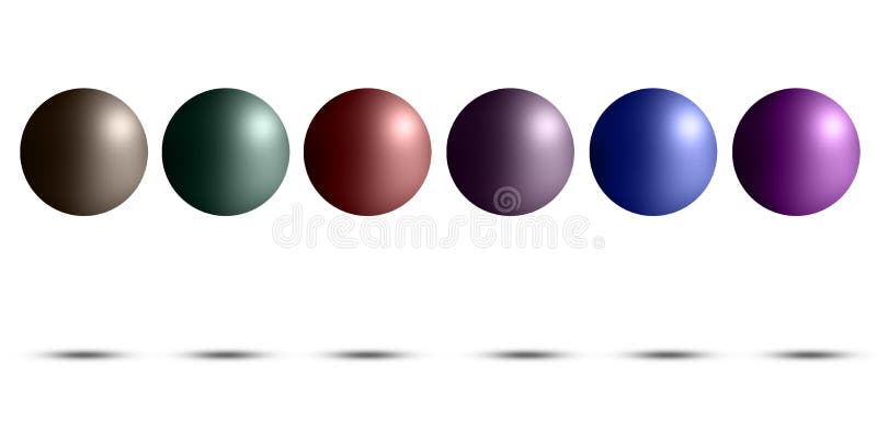 Group of 3D Sphere on White Background Dynamic Balls Motion Abstract ...