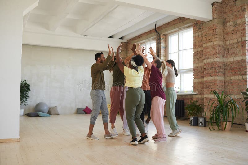 Dancers Supporting Each Other Stock Photo - Image of instructor ...