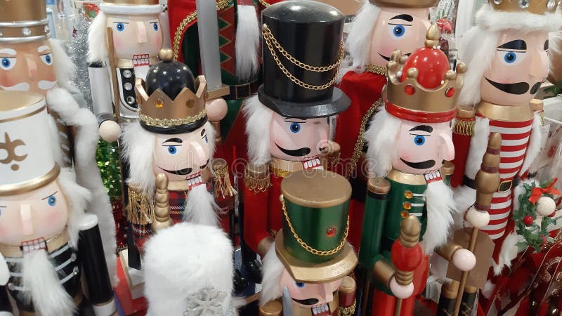 A Group of Decorative Nutcrackers in Elaborate Costumes, Featuring a ...