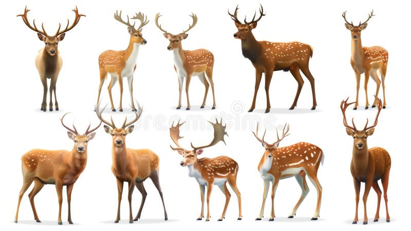 A Group of Deer Standing Together in a Natural Setting. Perfect for ...