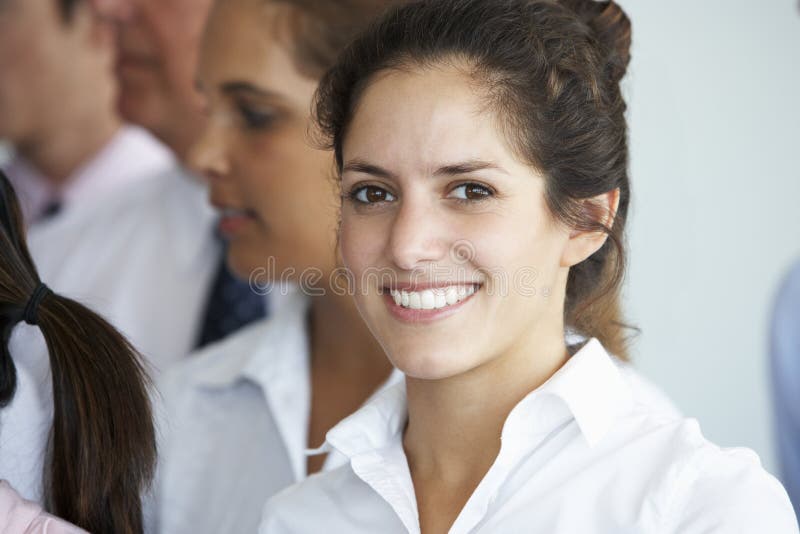 Group of Delegates Listening To Presentation at Conference Stock Photo ...
